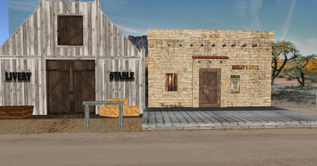 Second Life Marketplace - [A] Wild West Street 2 Backdrop