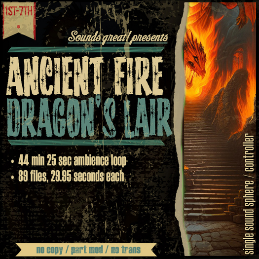 Second Life Marketplace - Sounds Great! Single Controller - Ancient ...
