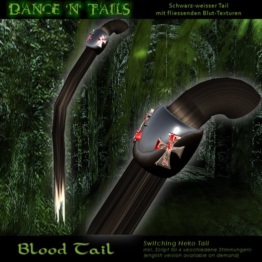 Second Life Marketplace - DnT Black - White Blood Tail Box