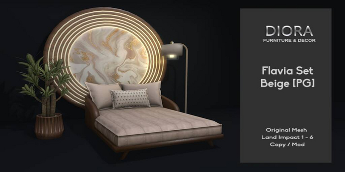 Second Life Marketplace - DIORA Flavia Set Beige [PG]