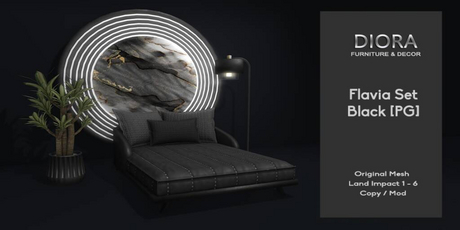 Second Life Marketplace - DIORA Flavia Set Black [PG]