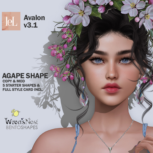 Second Life Marketplace - LELUTKA AVALON SHAPE - { wren's nest } - Agape