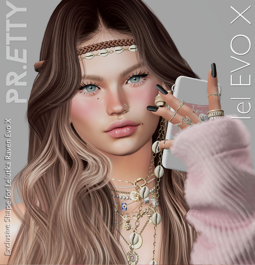 Second Life Marketplace - Carina Shape for LeLUTKA Raven EvO x FATPACK