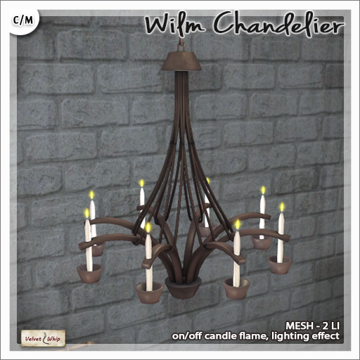 Second Life Marketplace - [V/W] Wilm Chandelier - Medieval Fantasy to ...