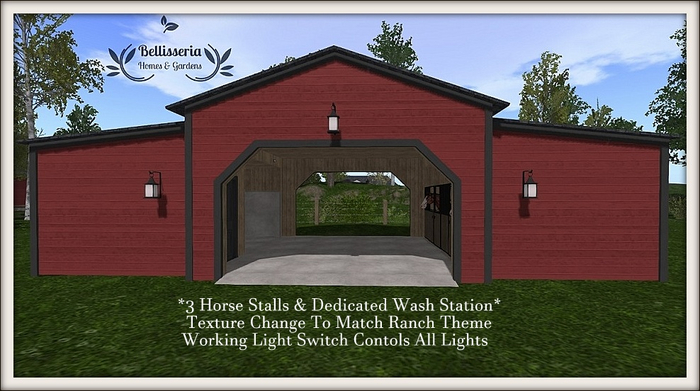 Second Life Marketplace - BH&G Horse Stable Barn