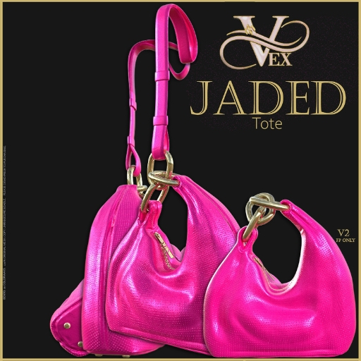 Second Life Marketplace - :.VEX:. JADED Tote ~ FATPACK (Add/Wear to Unpack)