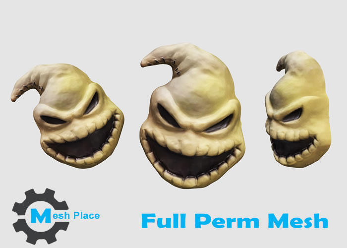 Second Life Marketplace - Mesh Place - Halloween Oogie Boogie Man Mask ...