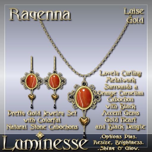Second Life Marketplace - RAYENNA Luise Necklace & Earrings Set OP ...