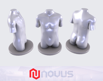 Second Life Marketplace - Male Torso Mannequin/Base II - Display {Mesh}