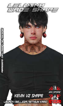 Second Life Marketplace - Kevin V2 Shape LeLUTKA Wade Head 3.1