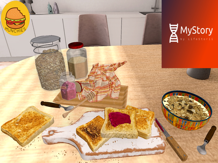 Second Life Marketplace - .:Munchies:. Mystory Breakfast Set