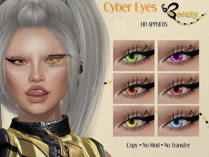 Second Life Marketplace - Beeuty - Cyber Eyes Evox HD APPLIERS