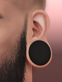 Second Life Marketplace - ^^Swallow^^ Gauged XL for lel Evo X Ears (male)