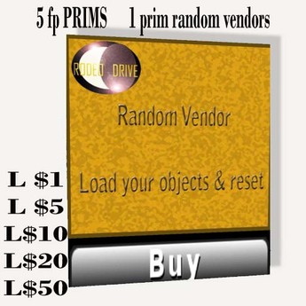 Second Life Marketplace - RANDOM VENDORS FP - 5 different values