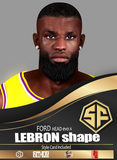 Second Life Marketplace - SF_ lelutka FORD head 3.1 evox_ [ LEBRON shape ]