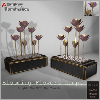 Second Life Marketplace - Wedding Decor, Art Flowers, Flowers Lamp ...