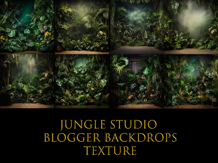 Second Life Marketplace - SATO - Jungle Studio Blogger backdrop textures