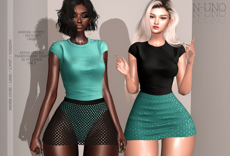 Second Life Marketplace - * N-Uno - Aurora Outfit // FULLPACK