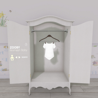 Second Life Marketplace - Potter Nursery Closet for Zooby Animesh Babies