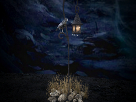 Second Life Marketplace - Animated Raven ~ Lantern & Fluttering Moths