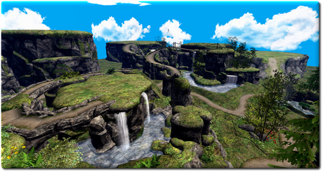 Second Life Marketplace - 1/4 Sim Platform Hill Adventure +Skybox 1170 ...