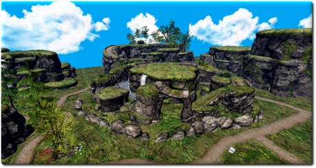 Second Life Marketplace - 1/4 Sim Platform Hill Adventure +Skybox 1170 ...