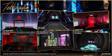 Second Life Marketplace - Lost Neon Temple - Tekkuraifu - The Bearded Guy