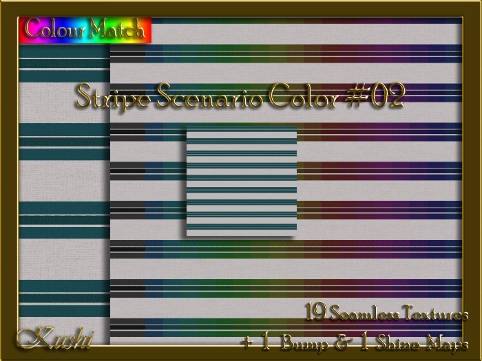 Second Life Marketplace - Stripe Scenario Color #02 Seamless Texture Pack