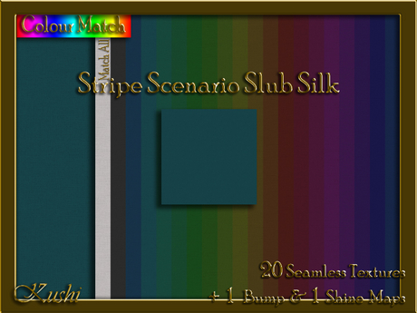 Second Life Marketplace - Stripe Scenario Slub Silk Solid Seamless ...