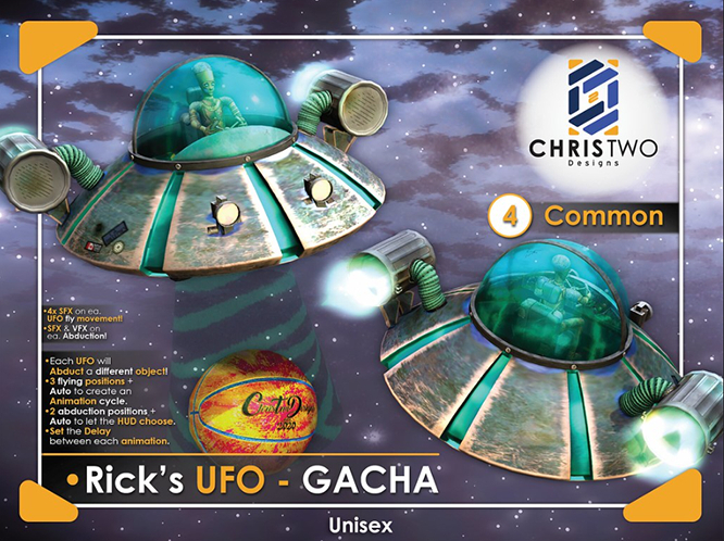 Second Life Marketplace - 4. Ricks UFO -BOX- Chris Two Designs - COMMON