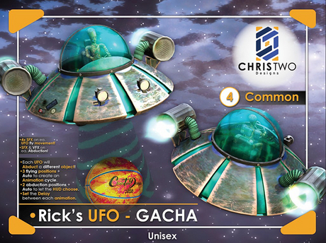 Second Life Marketplace - 4. Ricks UFO -BOX- Chris Two Designs - COMMON