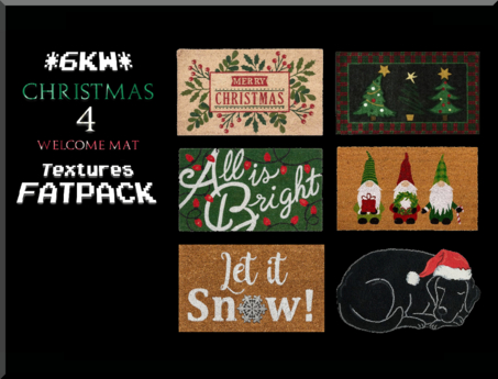 Second Life Marketplace - *6KW* FULL PERM Christmas 4 Welcome Mat ...