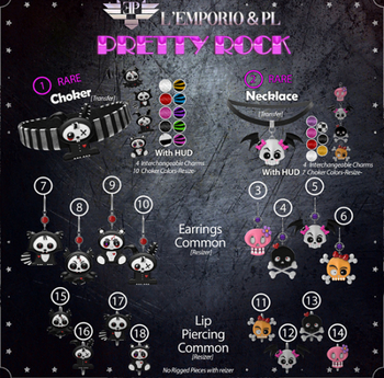 Second Life Marketplace - 1. L'Emporio&PL -Pretty Rock -Choker RARE