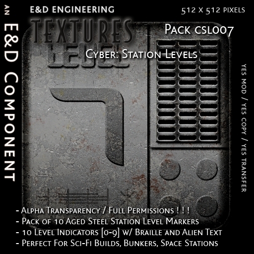 Second Life Marketplace - [CSL007] 10 Aged Steel Bunker / Cell ...