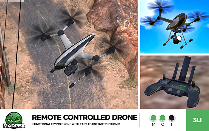 Second Life Marketplace - MadPea Remote Controlled Drone