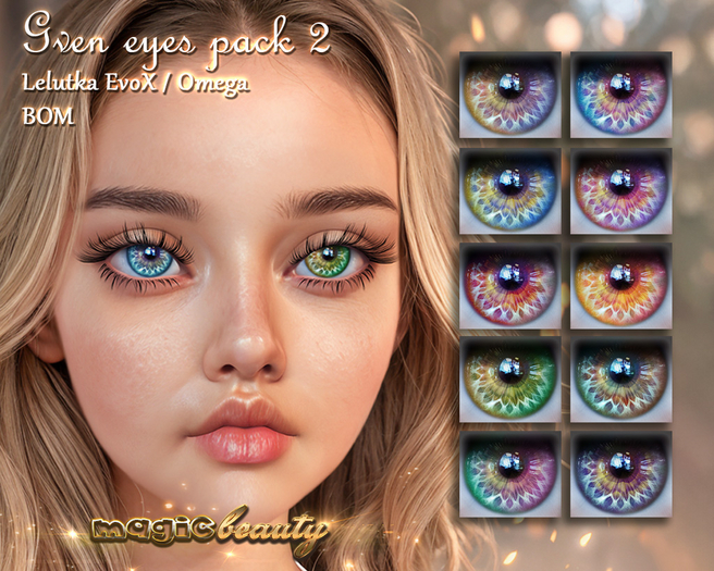 Second Life Marketplace - [Magic Beauty] Gven eyes pack 2(Omega ...