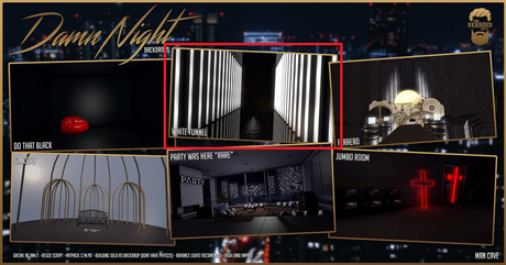 Second Life Marketplace - 02 White Tunnel - Damn Night - The Bearded Guy