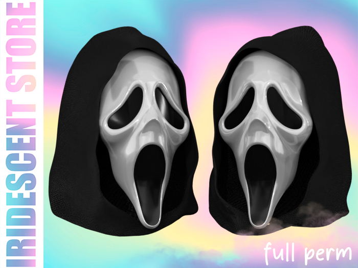 Second Life Marketplace - Iridescent - 666 Ghost mask (Full Perm)