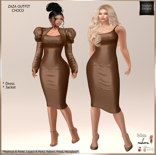 Second Life Marketplace - SAS - Zaza Choco Outfit