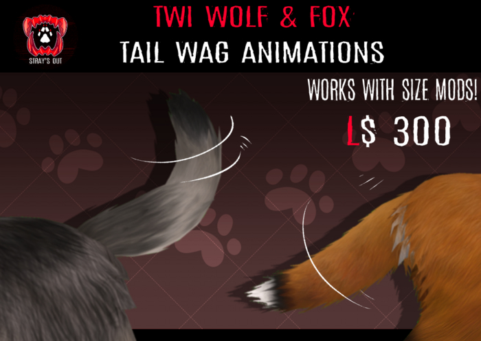 Second Life Marketplace - [S.O] TWI Wolf & TWI Fox :: Tail wag animations