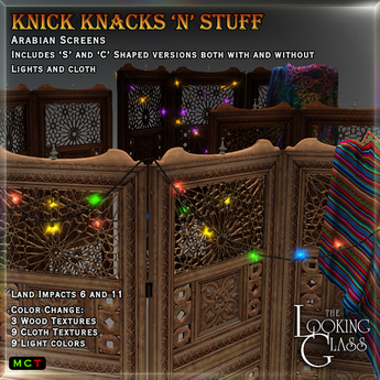 Second Life Marketplace - TLG - Arabian Screen -S shape With Extras ...