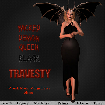 Second Life Marketplace - Wicked Demon Queen Black