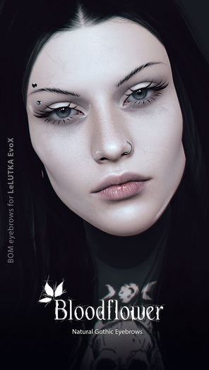 Second Life Marketplace - Bloodflower - Natural Gothic Eyebrows (BOM ...
