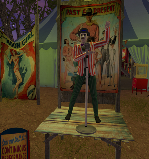 Second Life Marketplace - VIRTUAL VIGNETTE SIDESHOW BARKER ANIMESH WITH ...