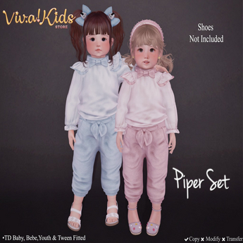 Second Life Marketplace - [Vk!] Piper Set Pink