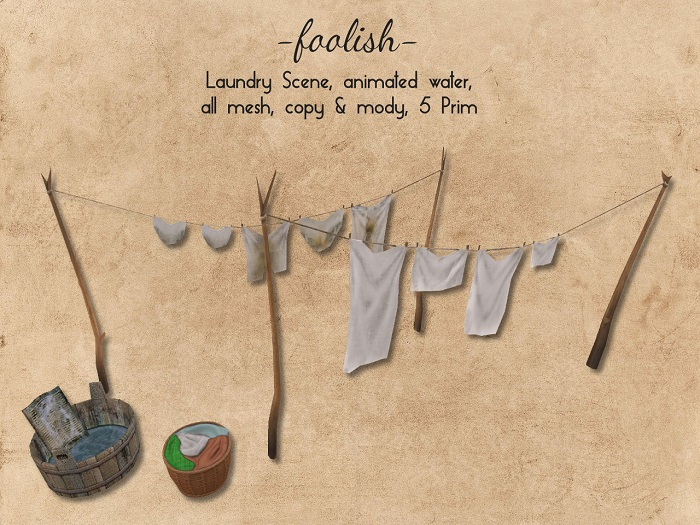 Second Life Marketplace - -foolish- Laundry Scene Box