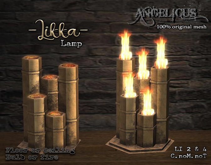 Second Life Marketplace - :ANGELICUS: -Likka- lamp
