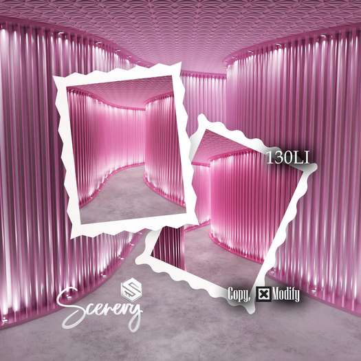 Second Life Marketplace - SCENERY// Influencer Passage {Pink} Backdrop