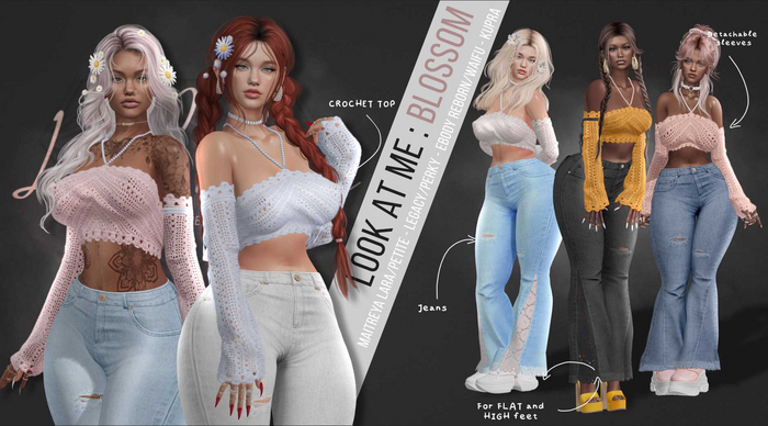 Second Life Marketplace - Look At Me. Blossom : Outfit - GRANDPACK