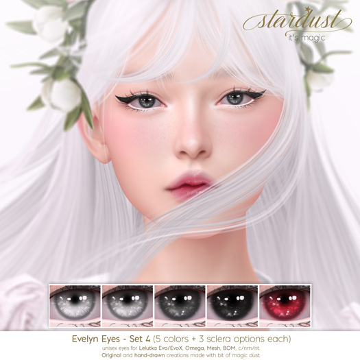 Second Life Marketplace - Stardust - Evelyn Eyes - Set 4